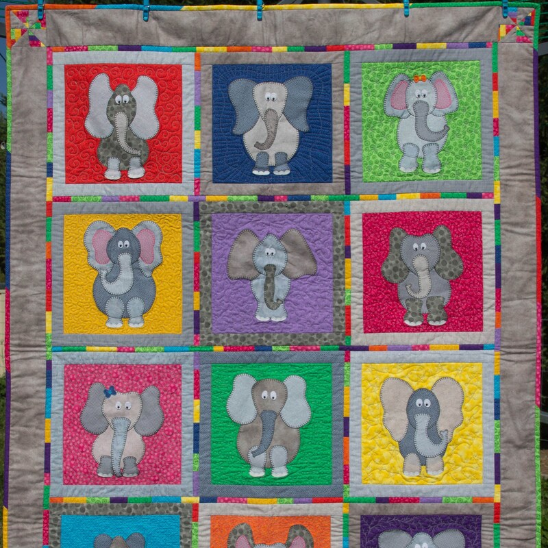 Elephant Quilt Pattern - Etsy