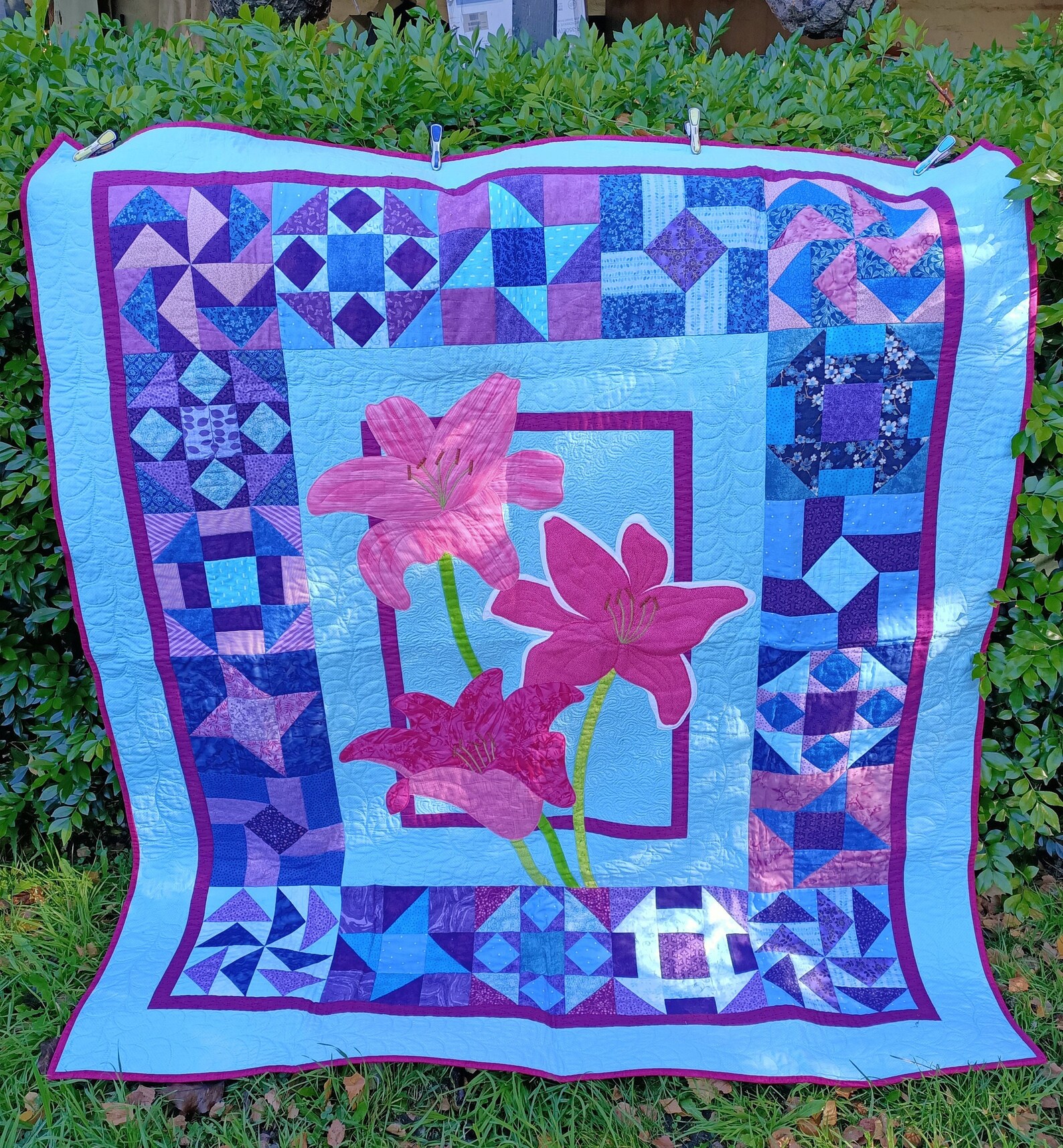 Lilies for Lily Quilt Pattern PDF Flower Applique - Etsy