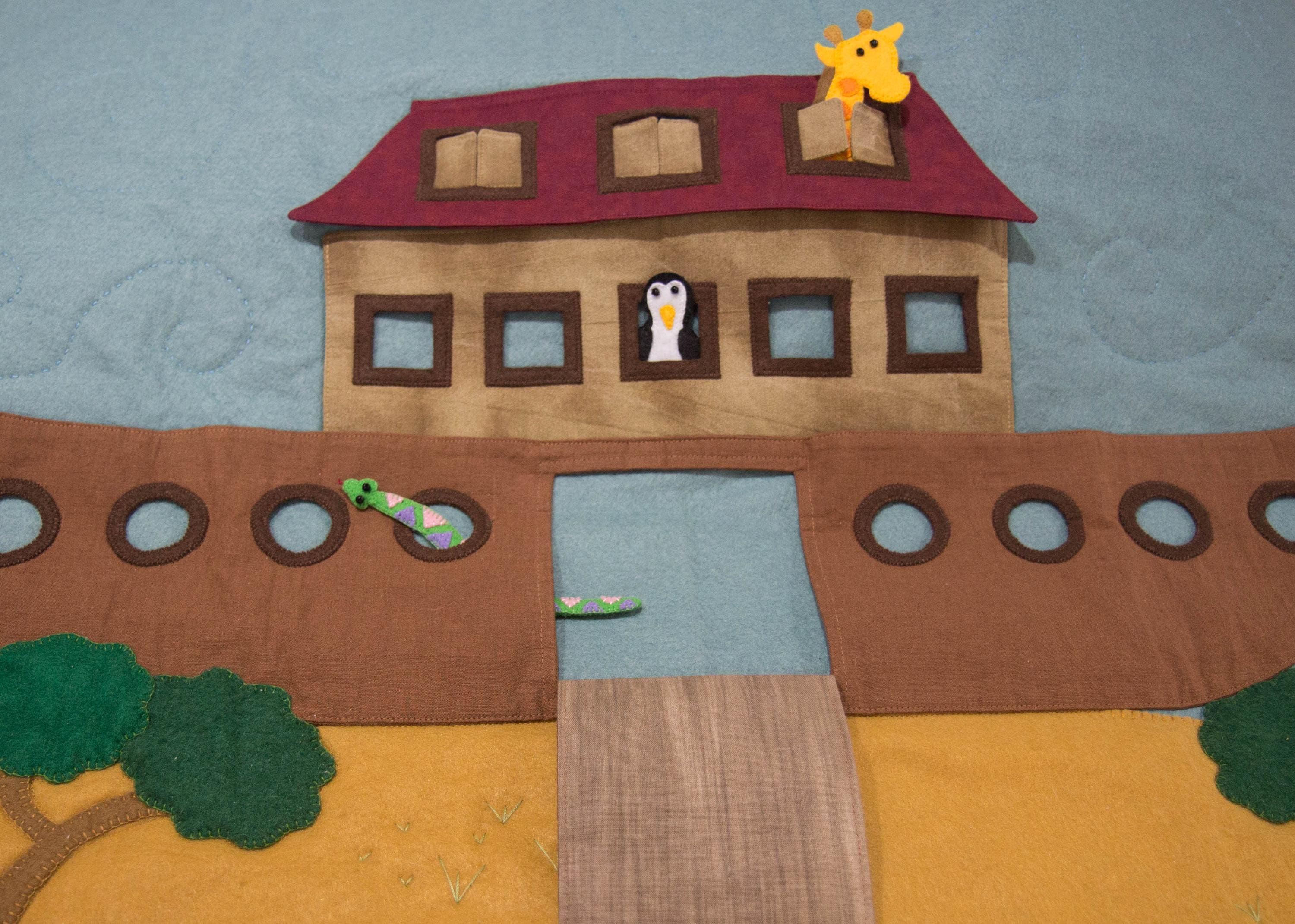 Noah's Ark Felt Scene Playmat PDF Pattern - Etsy