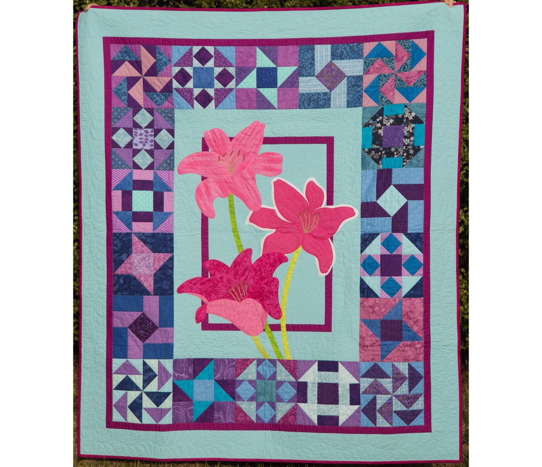 Lilies for Lily Quilt Pattern PDF Flower Applique - Etsy