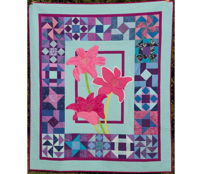 Lilies for Lily Quilt Pattern PDF Flower Applique - Etsy