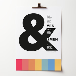 Yes and Amen Poster - Etsy