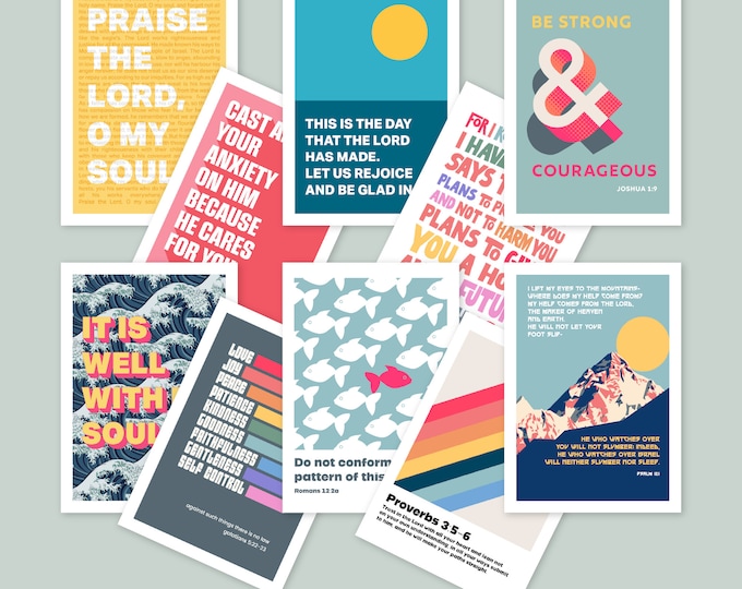 Bible Postcards, Christian Cards, Encouragement Postcards, Psalms ...