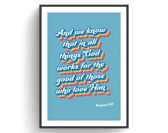 Romans 8 28 | Etsy