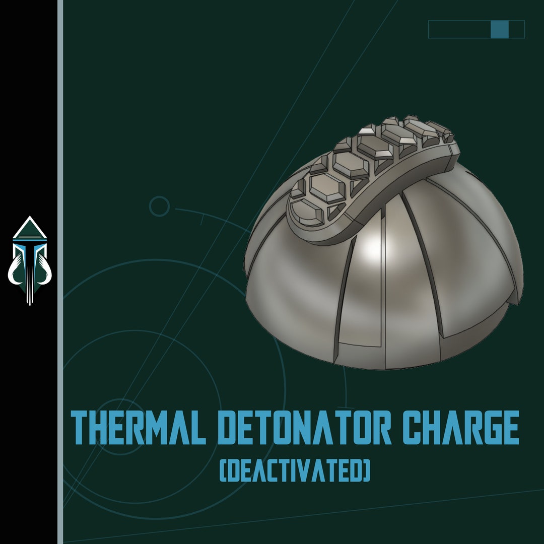 Thermal Detonator Charge: Deactivated Mandalorian Cosplay Prop digital ...