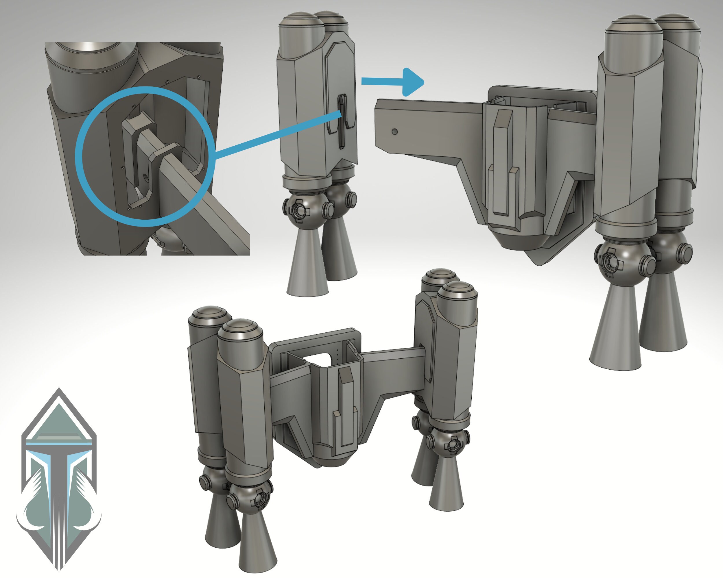 Mandalorian Aerial Assault Jetpack - Etsy