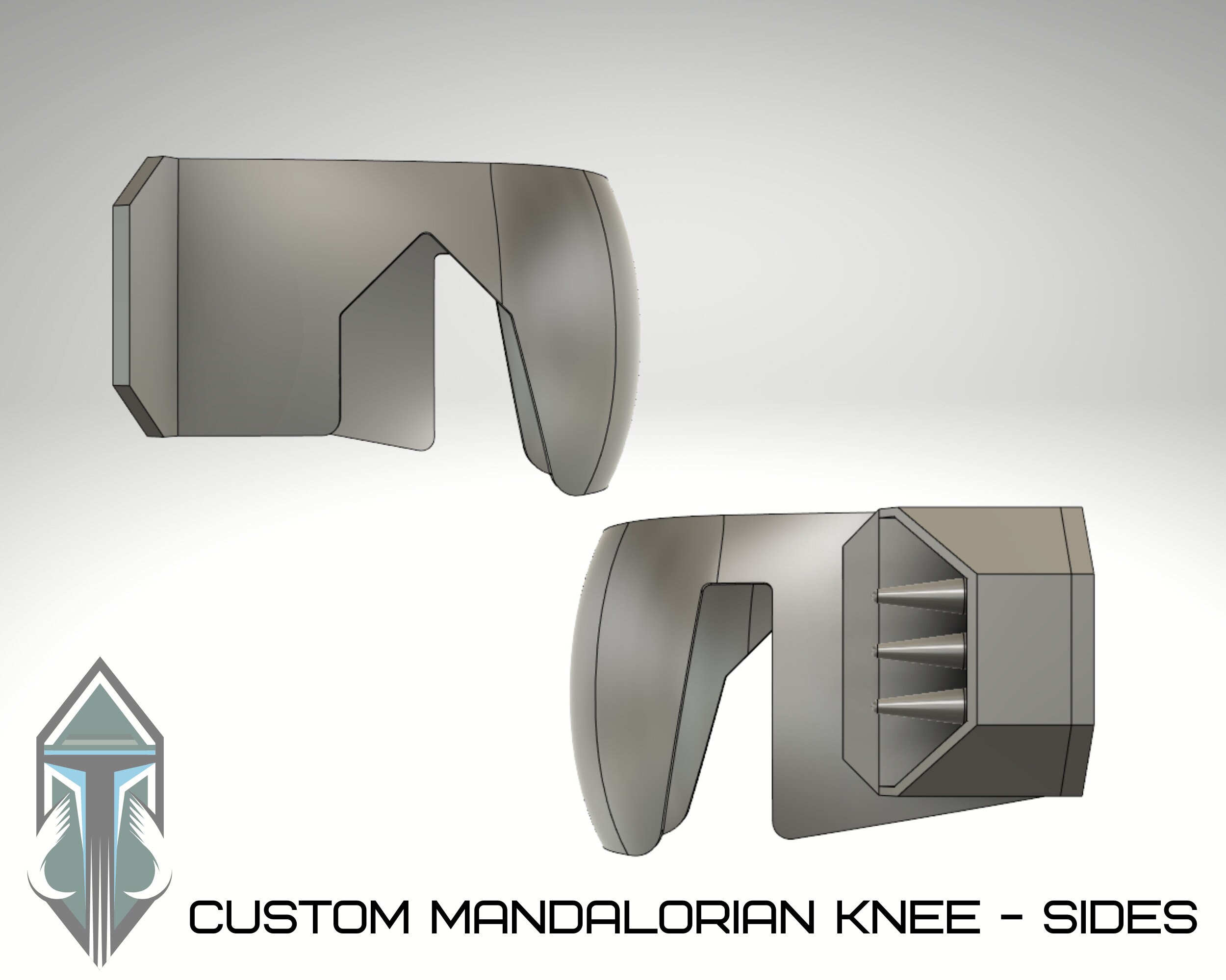 Custom Mandalorian Knee Armor With Darts - Etsy