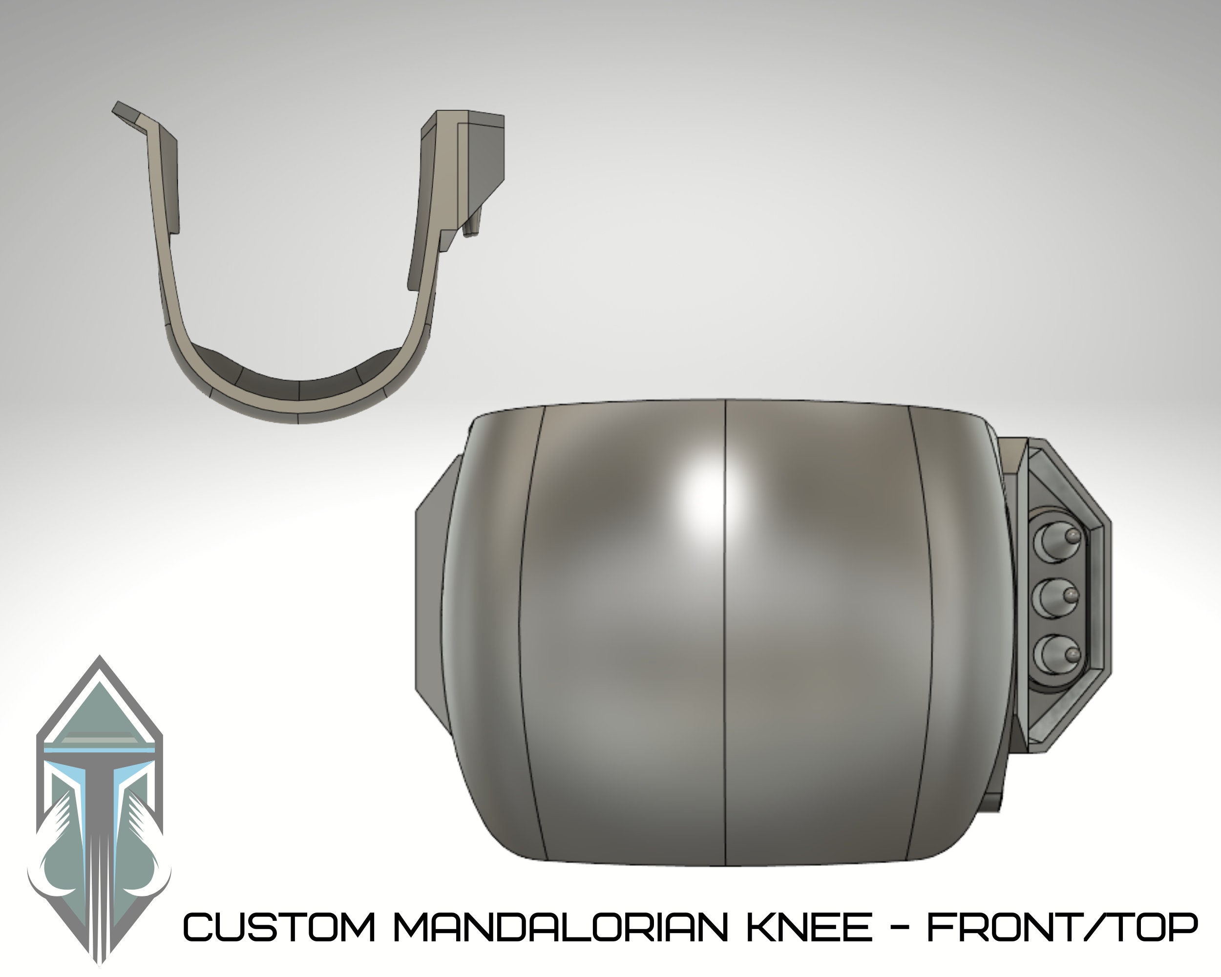 Custom Mandalorian Knee Armor With Darts - Etsy