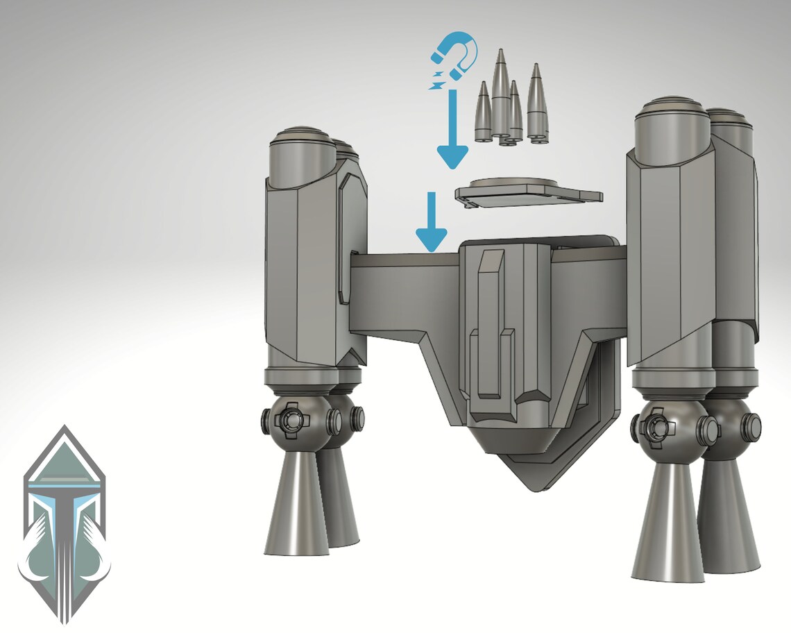 Mandalorian Aerial Assault Jetpack - Etsy