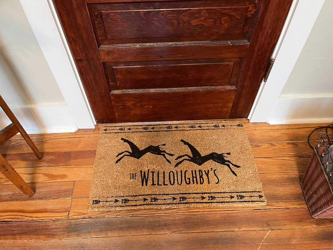 Personalized Indian Pony Door Mat, Personalize Your Doormat, Custom ...
