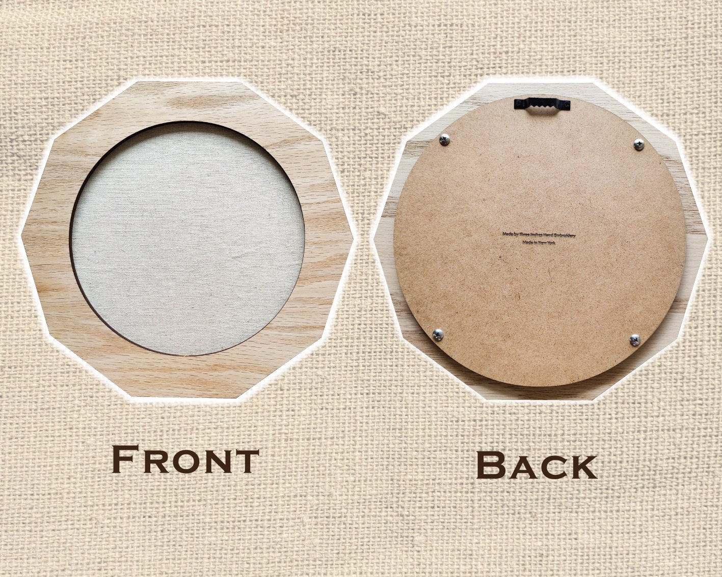 Embroidery Frame Decagon 9 12 Inches Hand Embroidery - Etsy