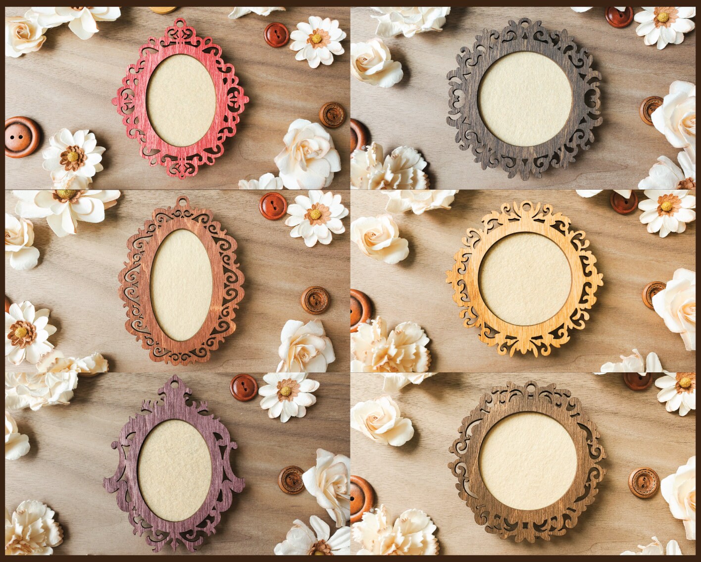 Mini Embroidery Frame 2 Ornament Frame Mini Frame Vintage | Etsy