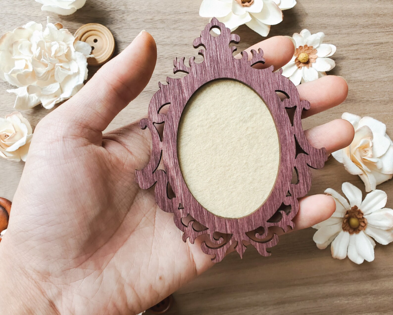 Mini Embroidery Frame 3 Ornament Frame Mini Frame Vintage - Etsy