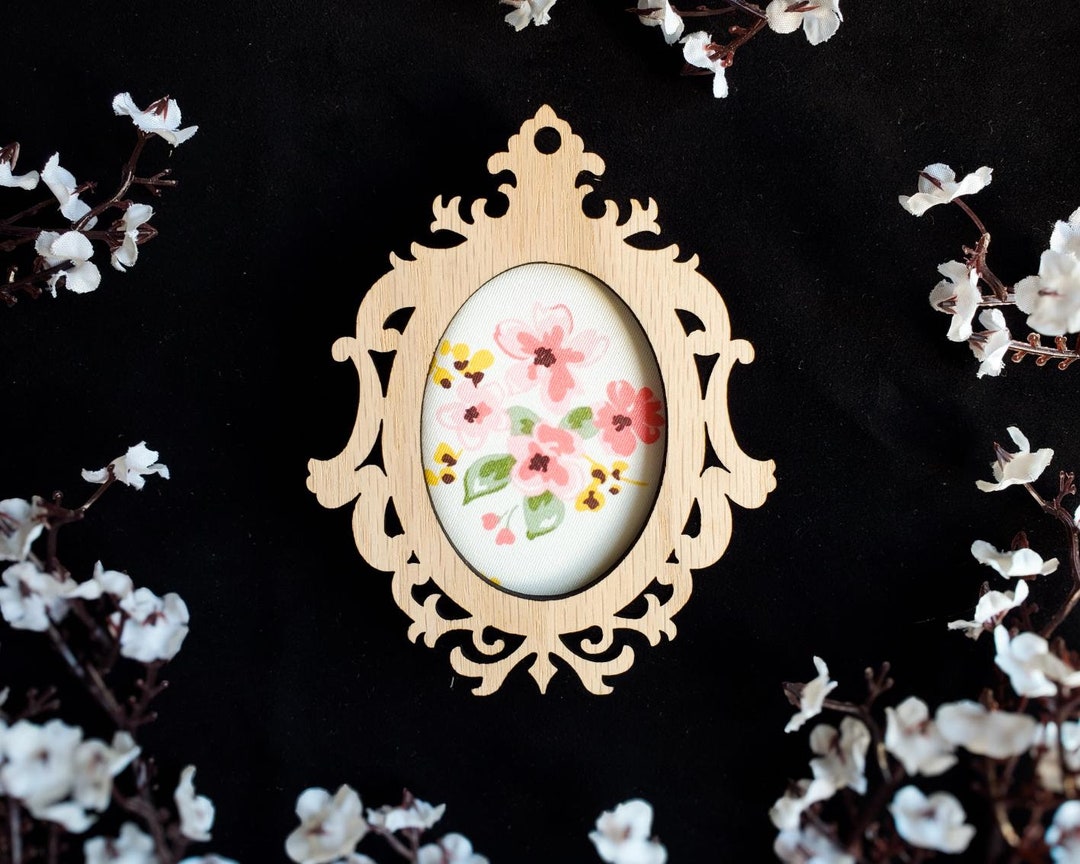 Mini Embroidery Frame 3 | Ornament Frame, Mini Frame, Vintage Frame for ...