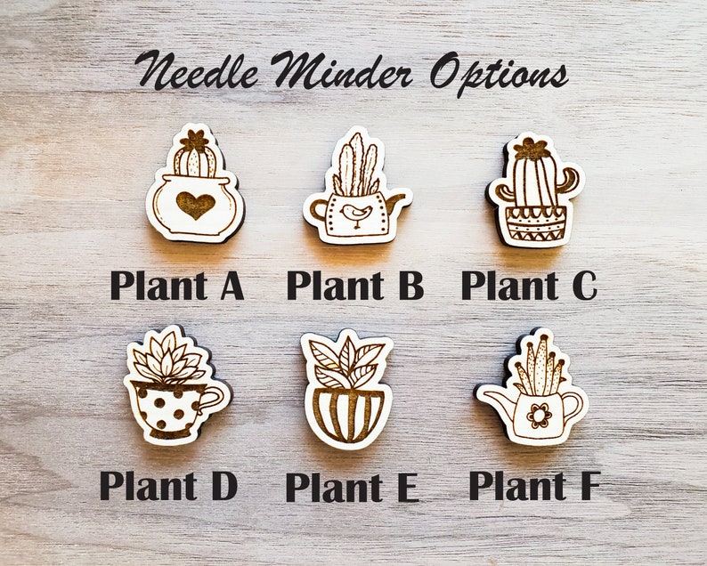 Cute Plant Needle Minder Hand Embroidery Cross Stitch | Etsy