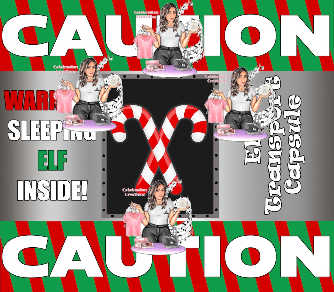 Elf on a Shelf Elf Transport Capsule Tumbler Wrap PNG FILE - Etsy