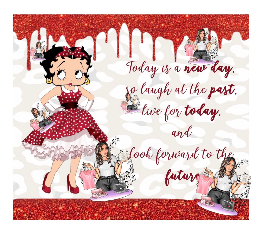 Betty Boop Tumbler Wrap - PNG FILE ONLY - Etsy