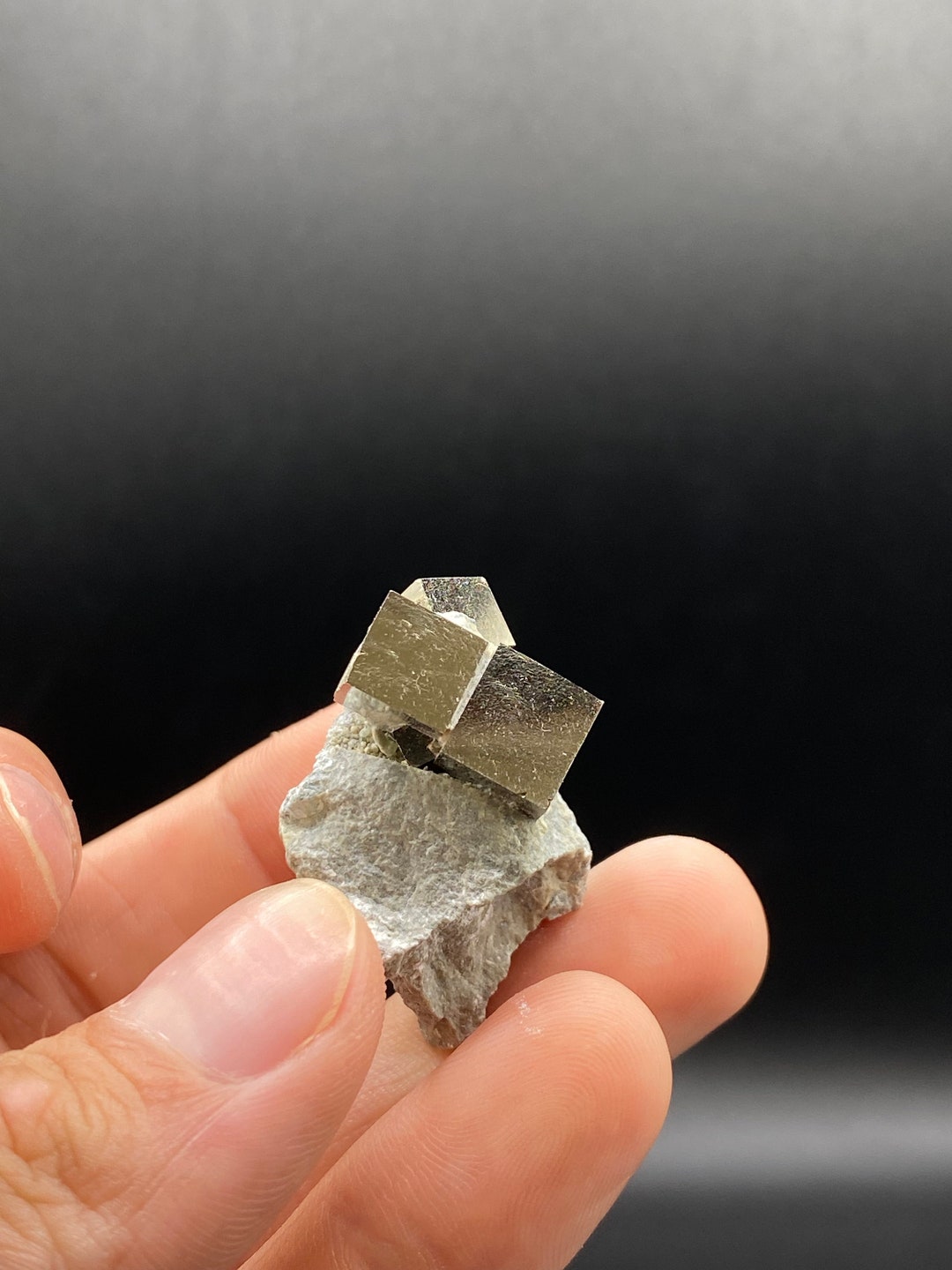 Inter-grown Pyrite Cubes on Matrix - Etsy