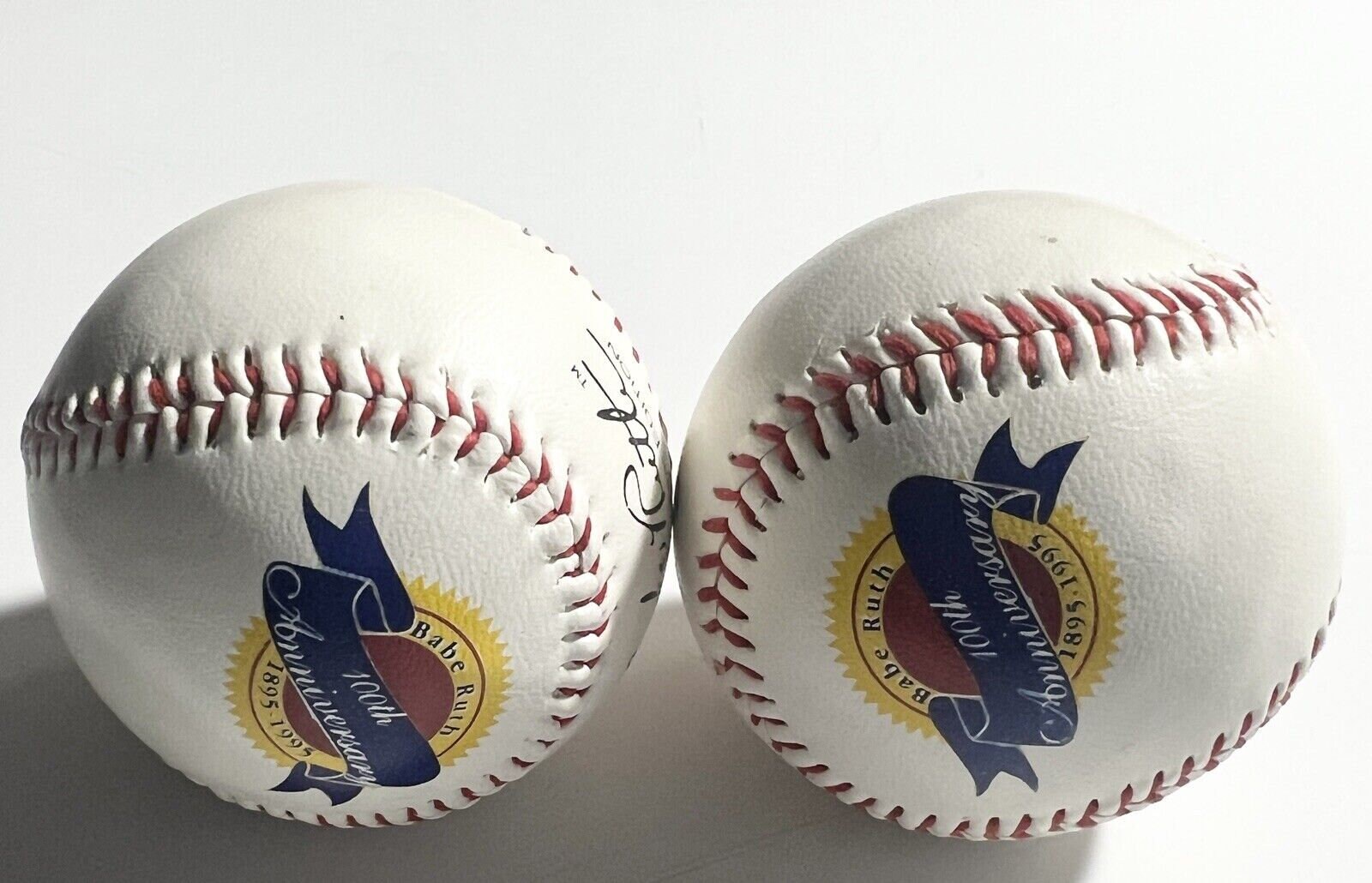 2 Vintage Babe Ruth 100th Anniversary Commemorative Baseball ...