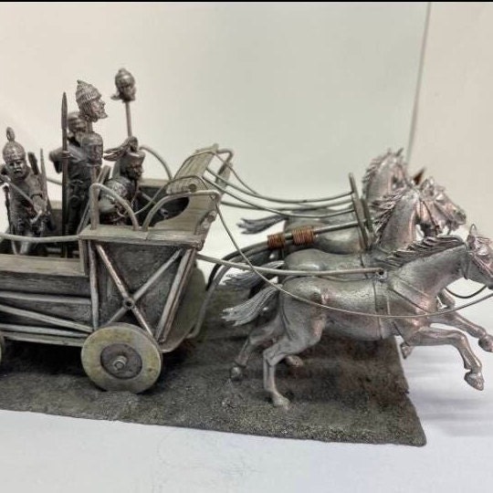 Diorama Ancient War Chariot Made of Tin,rare,collectable,gift Idea ...