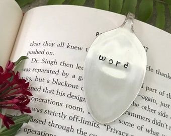Gift for Book Lovers Spoon Bookmark Personalized Bookmark - Etsy