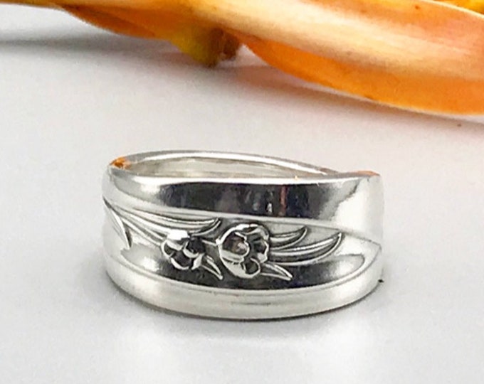 Silver Tulip 1956, Silverware Jewelry, Vintage Flatware Ring, Spoon ...