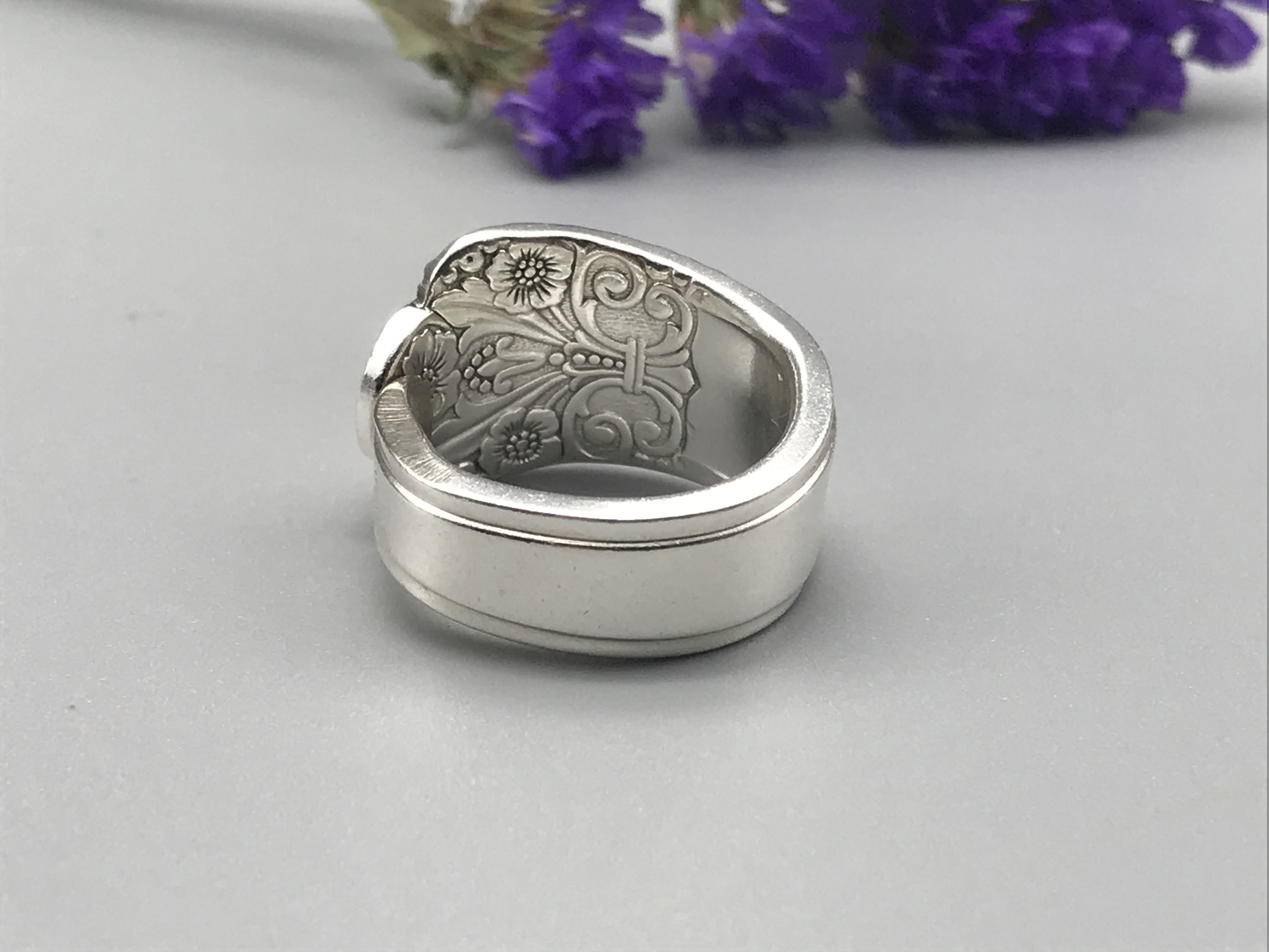 Spoon Ring, Precious 1941, Vintage Flatware Ring, Silverware Ring - Etsy