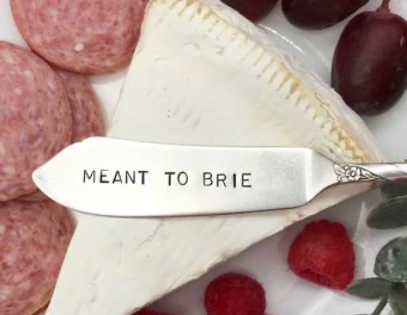 Meant to Brie, Cheese Knife, Cheese Spreader, Brie Knife, Hostess Gift ...