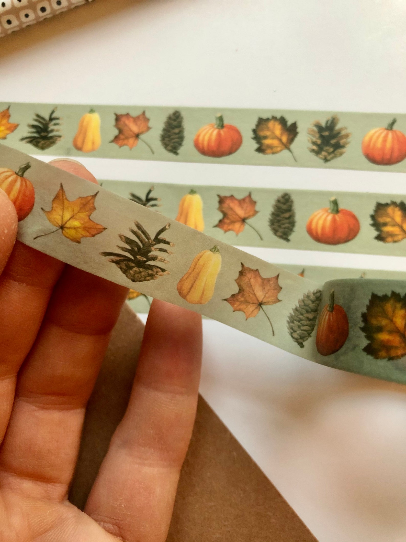 Fall washi tape 15mm x 10m adhesive tape scrapbooking tape | Etsy