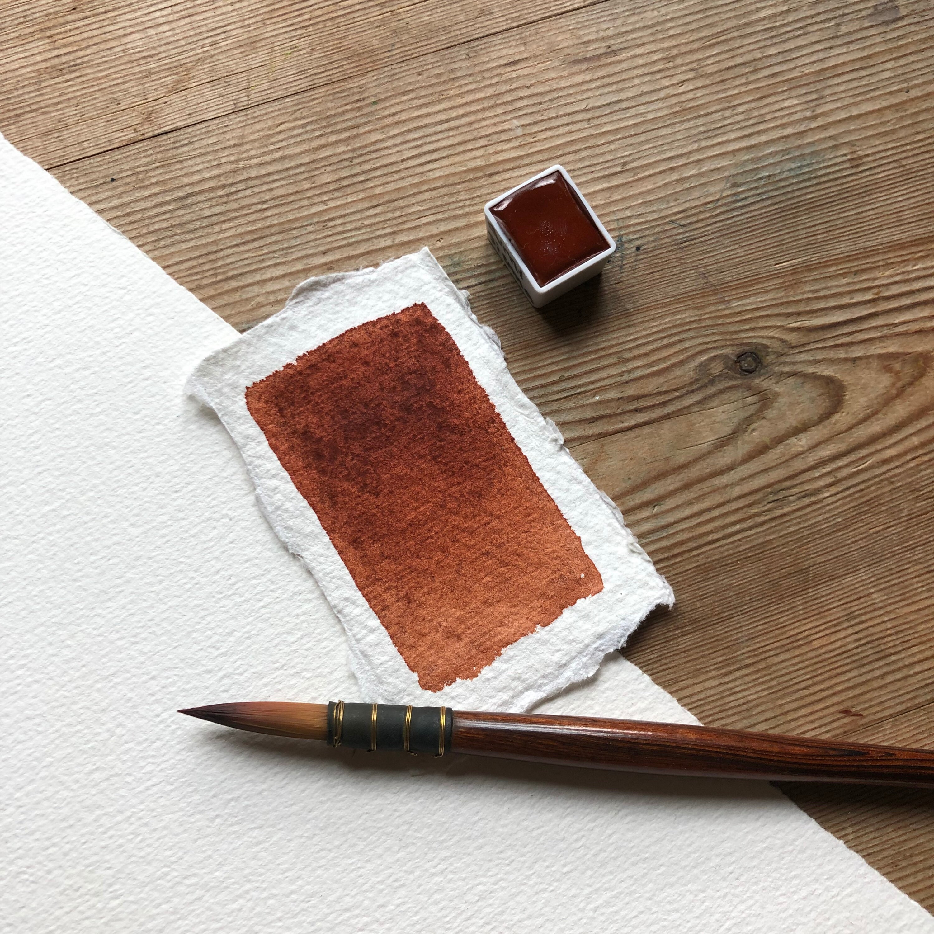 Calligraphy Handmade watercolour paint Half pan Hand lettering paint ...