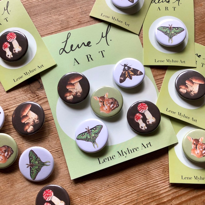 Nature Pins - Etsy