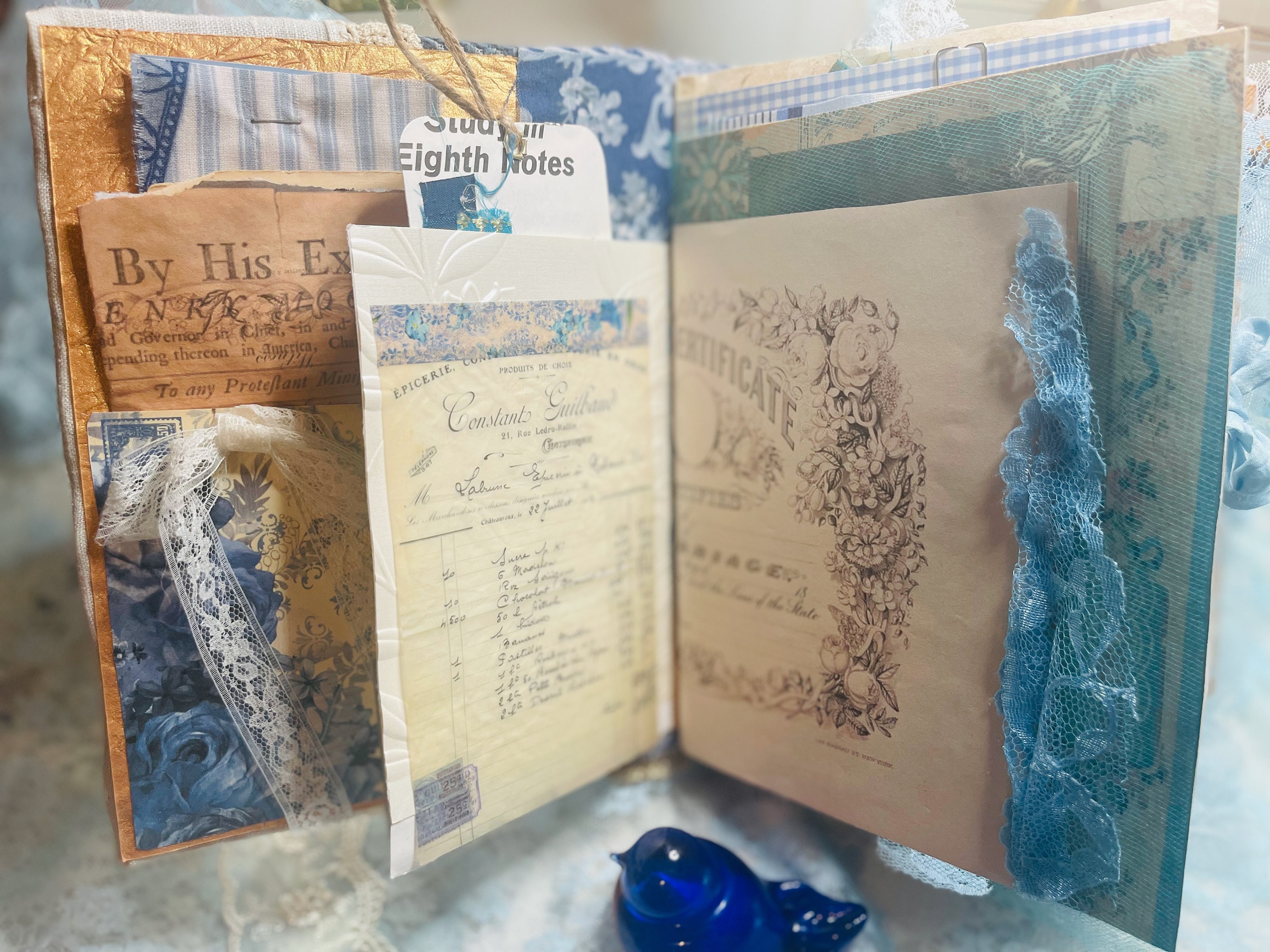 Bella Handmade Vintage Victorian Junk Journal - Etsy