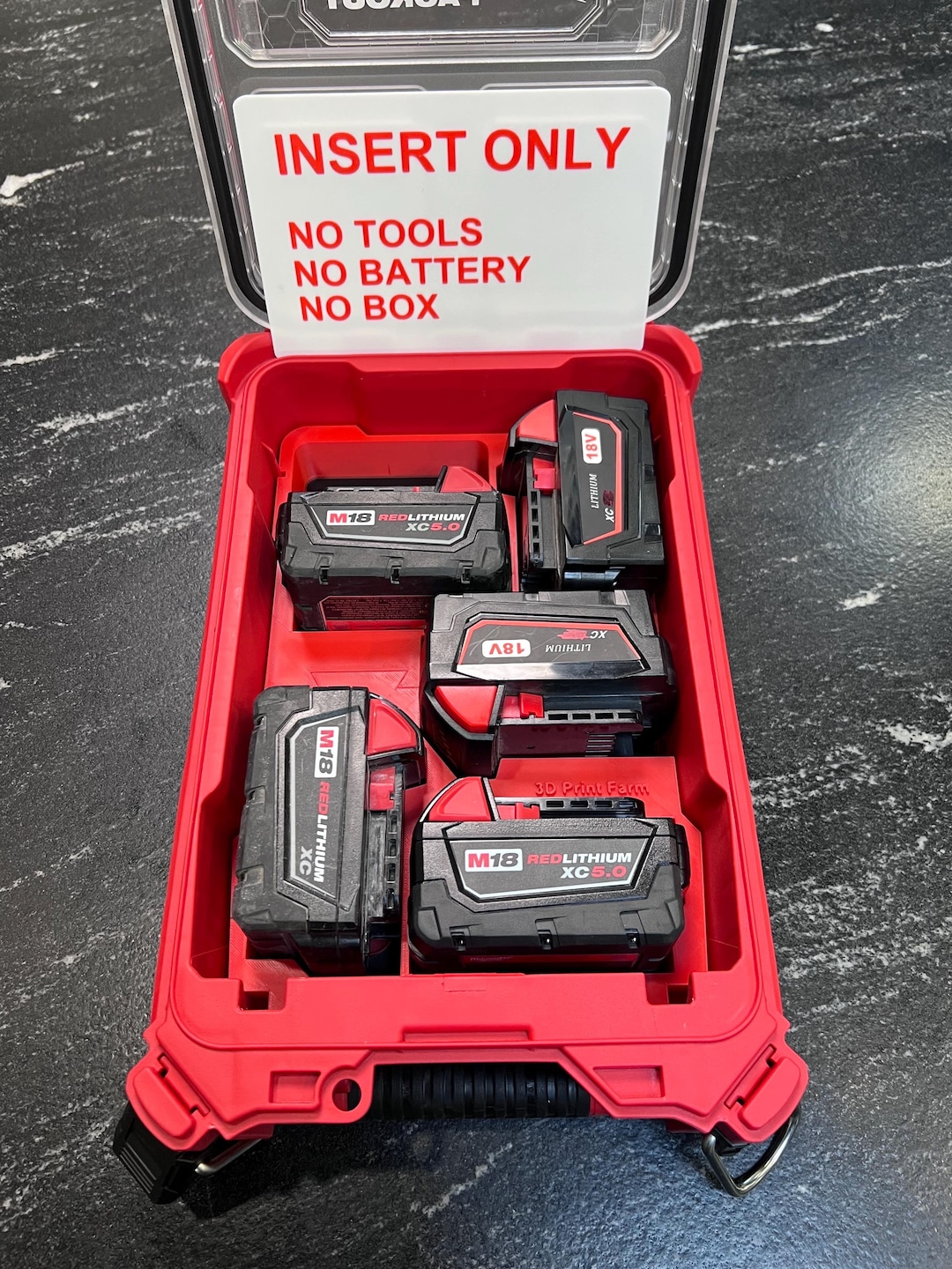 Milwaukee Compatable M18 Battery Organizing Insert Tray - Etsy