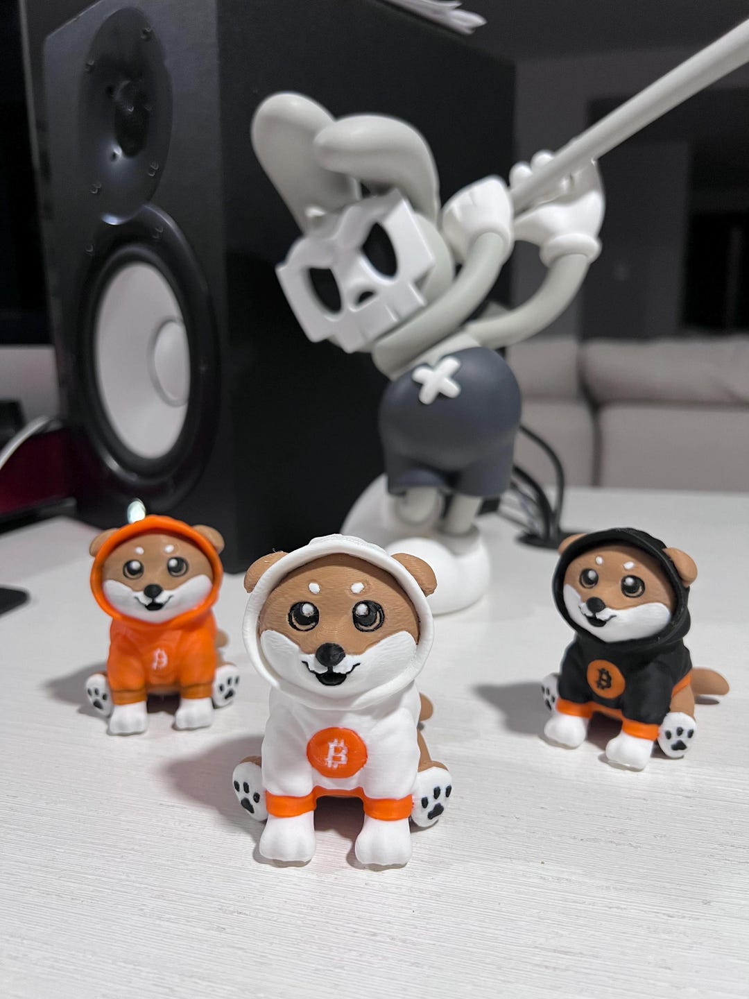 3D Printed Dog of Bitcoin Figurine: Crypto Collector's Item - Etsy