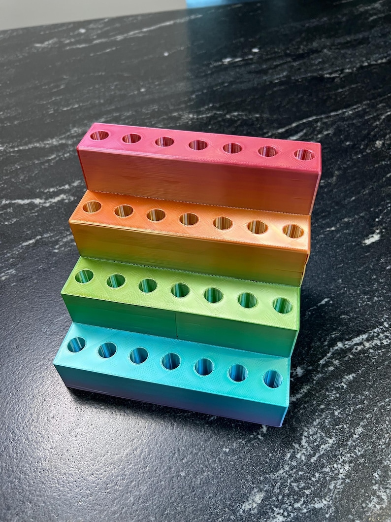 Pen Display Stand | 3D Printed Desk Organizer | Beadable Pen Holder for ...