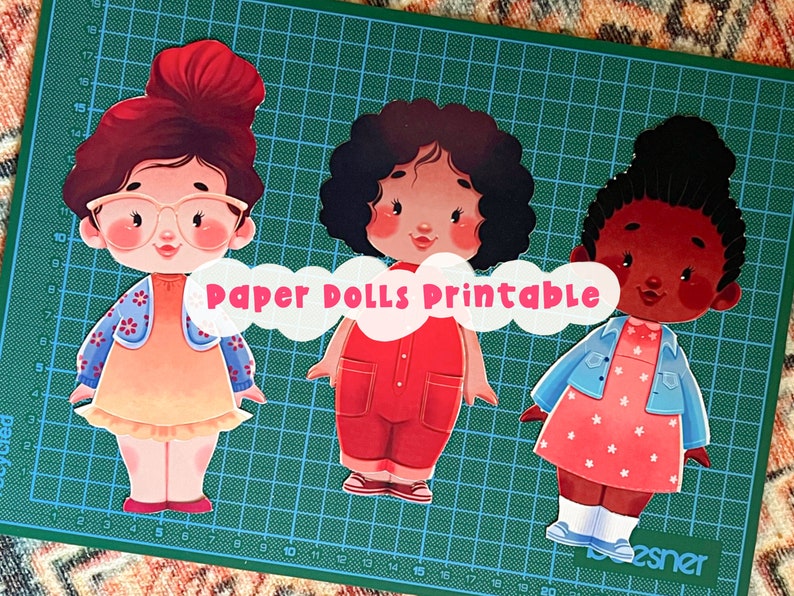Printable Paper Dolls Kit Kids Toys Instant Digital - Etsy Australia