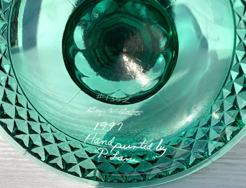 FENTON Limited Edition 1997 family Signature Series Hand Painted 13 Urn ...