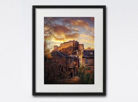 Edinburgh Castle Castle Edinburgh Art Print Scotland | Etsy