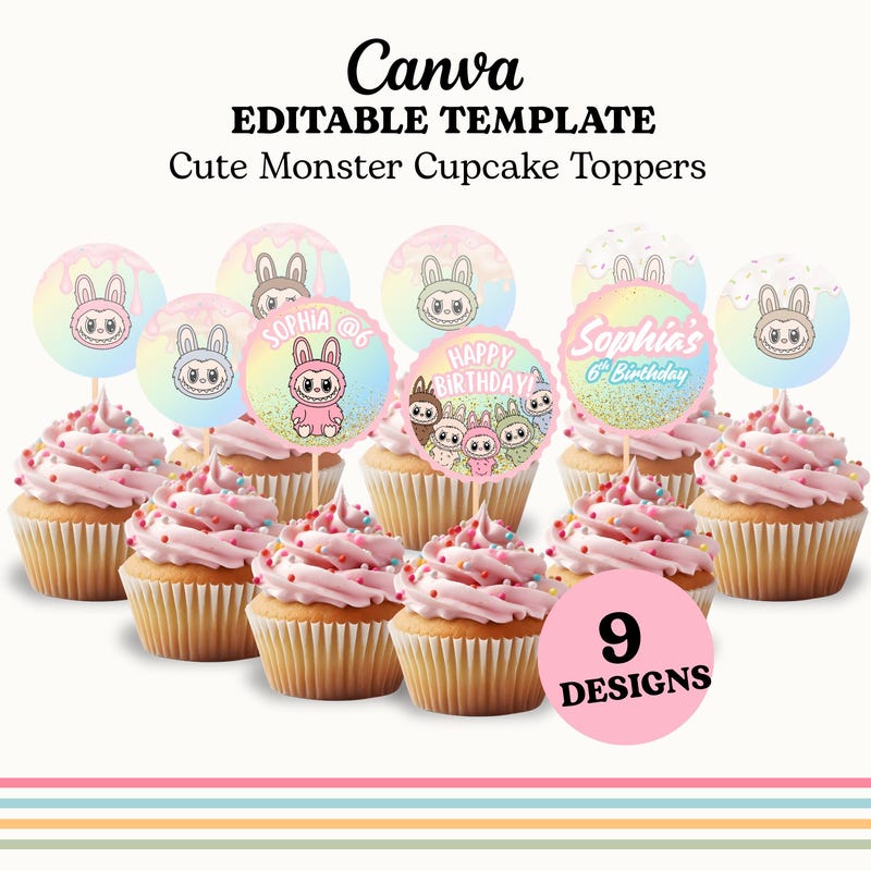 Labubu Cake Toppers - Etsy