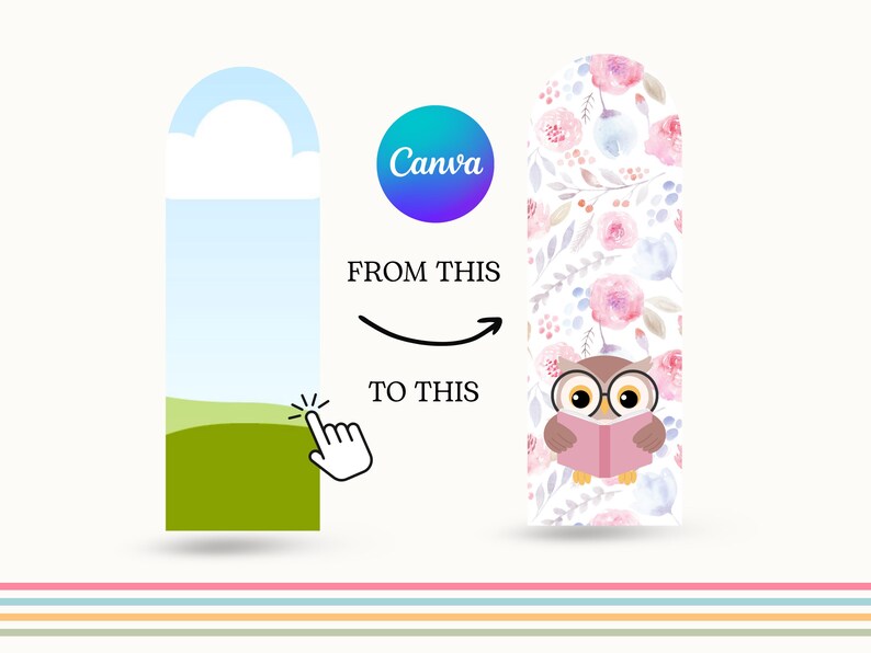Bookmark Canva Template Bundle | Editable Printable Bookmark Frames ...