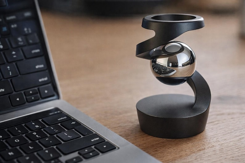 Magnetic Levitation Toy Orb Desk Decor – Modern Minimalist Office ...