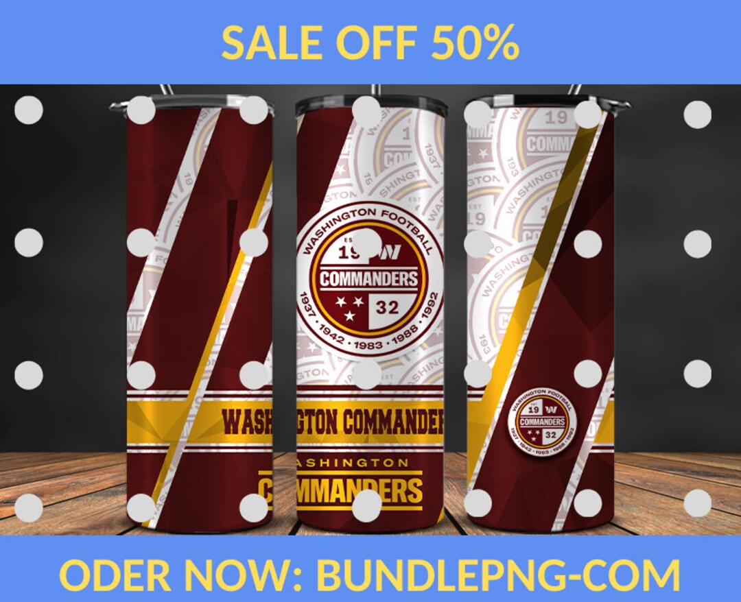 Washington Commanders Tumbler America Football Team 20 Oz - Etsy