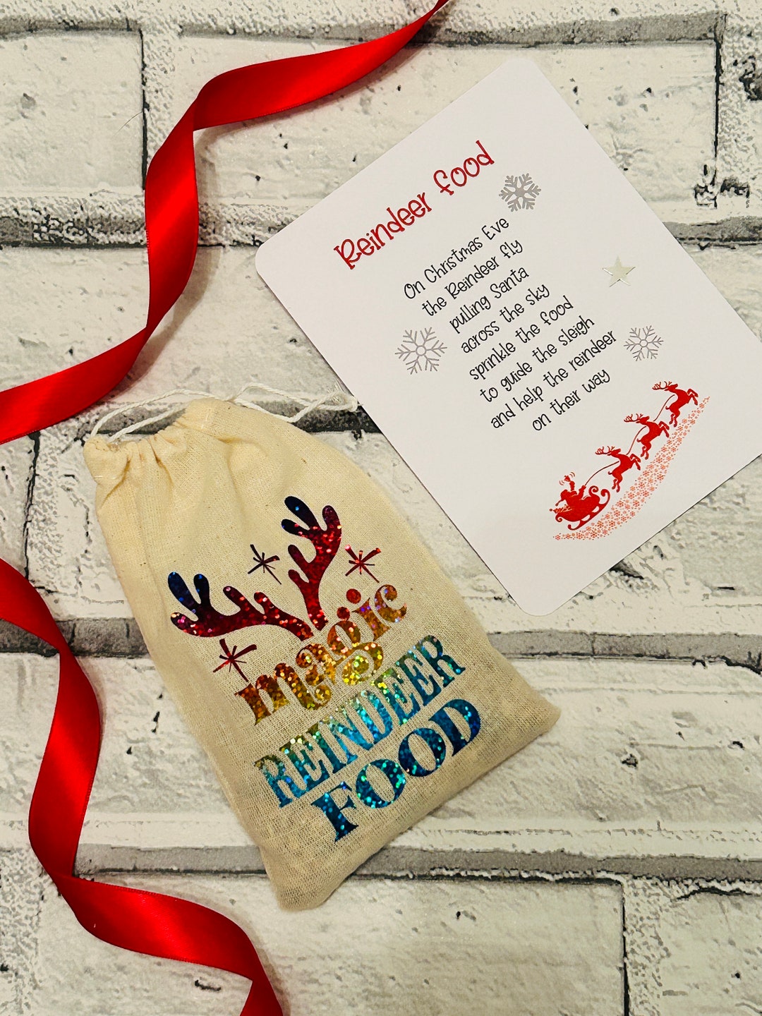 Magic Reindeer Food Santas Sleigh Magical Reindeer Dust - Etsy