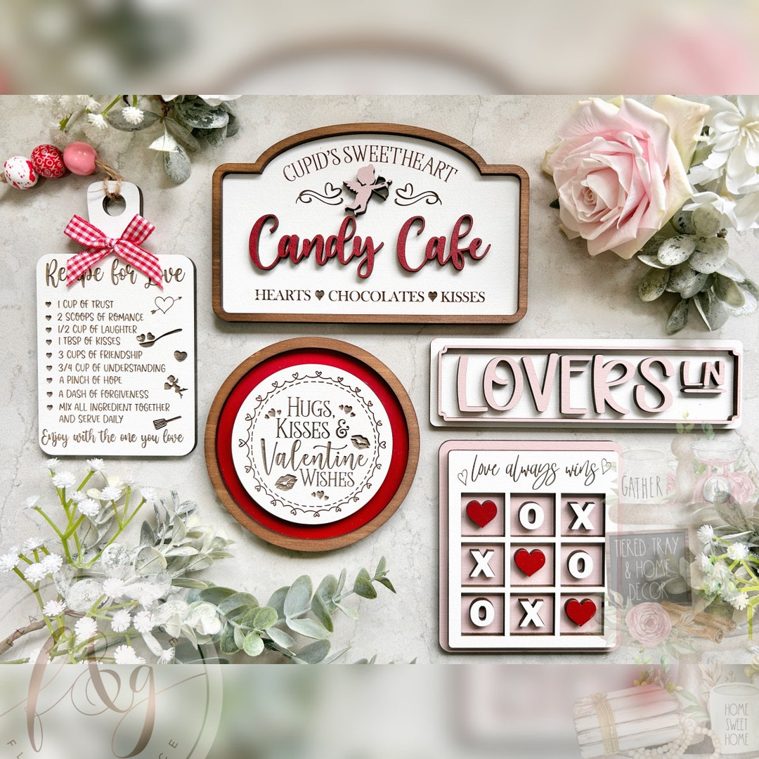 Cupid’s Cafe Collection - 5 Piece Base Set - Etsy