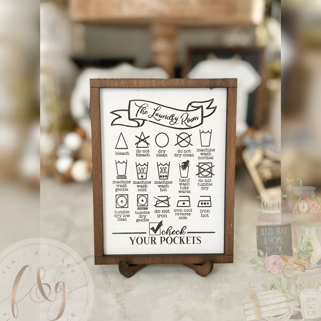 Loads of Laundry Collection Laundry Room Guide Sign - Etsy