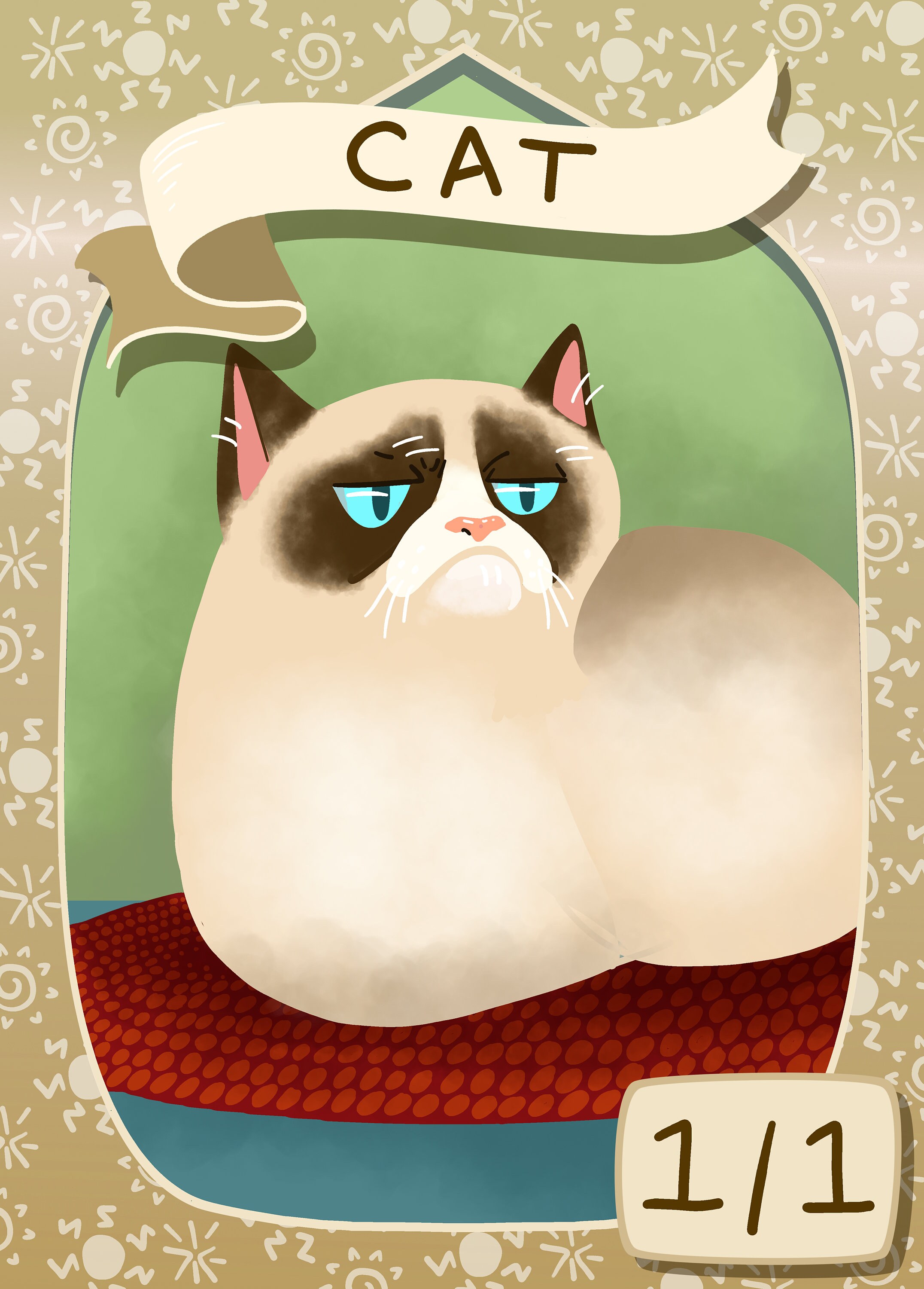 5 Cat Tokens for Magic the Gathering White 1/1 Cat Creature - Etsy