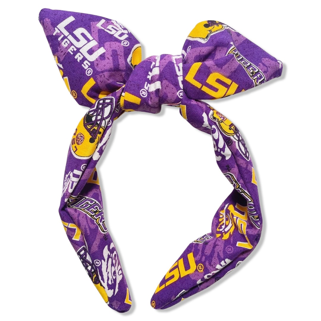 Louisiana State University LSU Purple Knotted Headband - Etsy