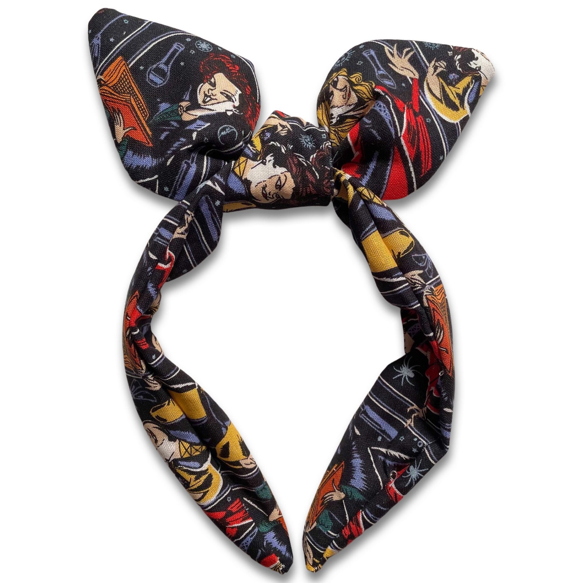 Hocus Pocus Night Sky Character Pattern Knotted Headband - Etsy