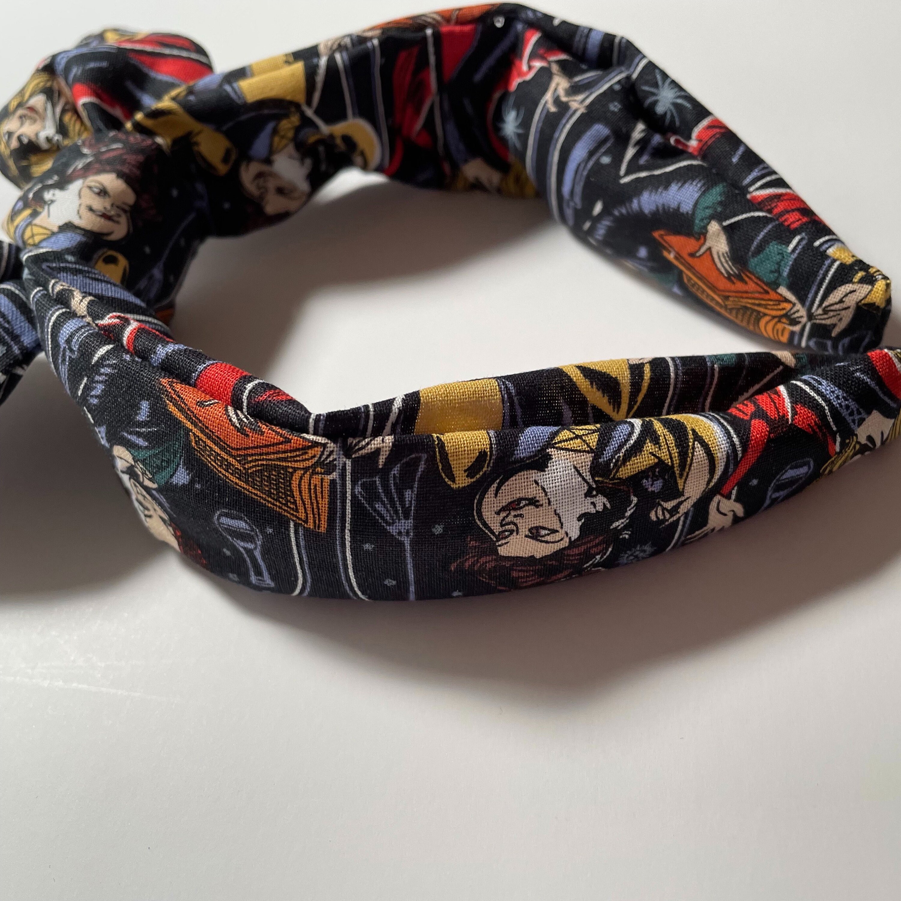 Hocus Pocus Night Sky Character Pattern Knotted Headband - Etsy