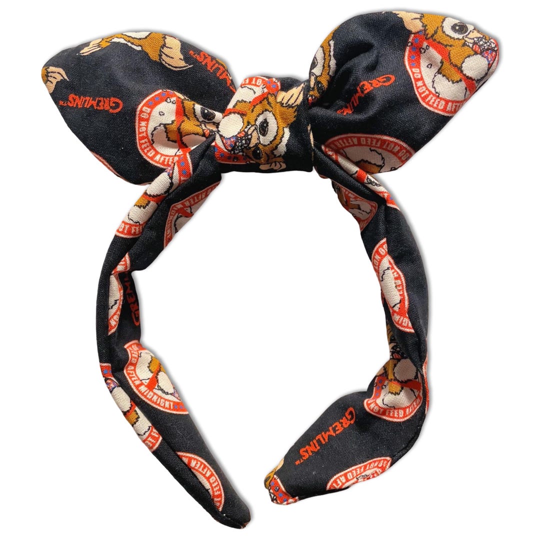 80s Creatures Knotted Headband - Etsy